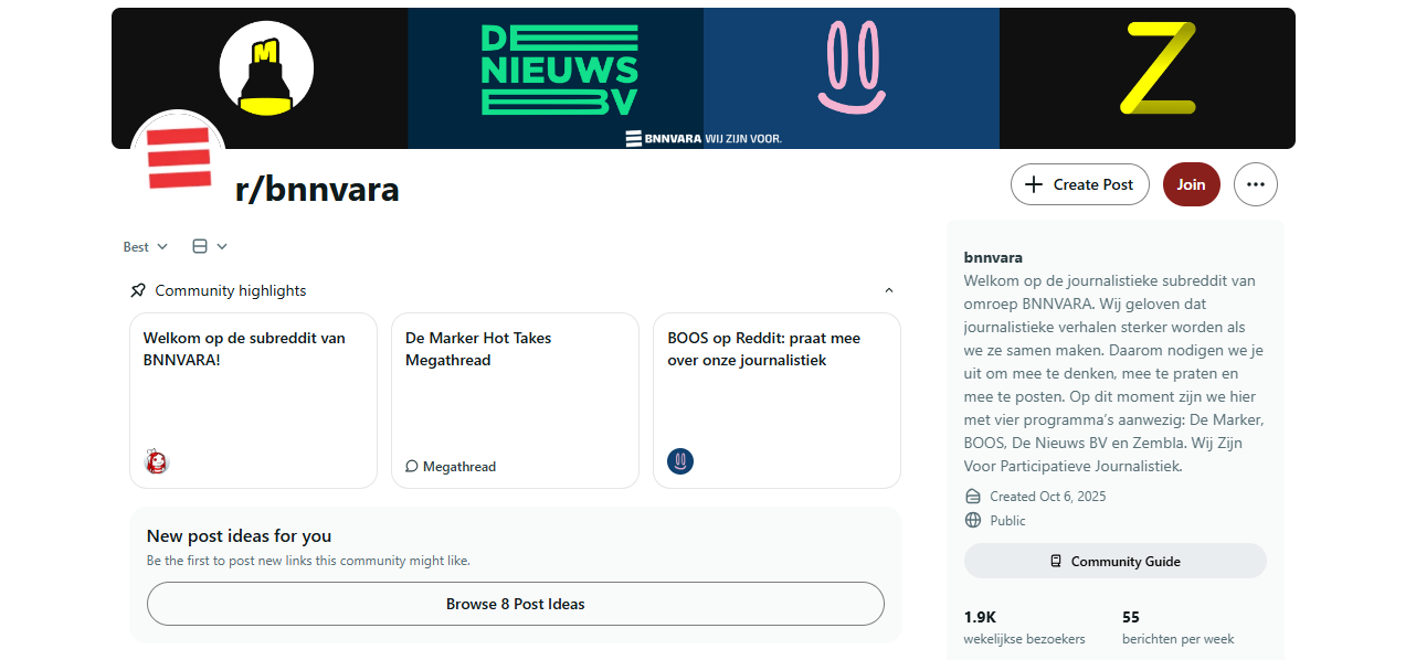 BNNVARA experimenteert op Reddit: Echt de ‘behind the scenes’ van de ...